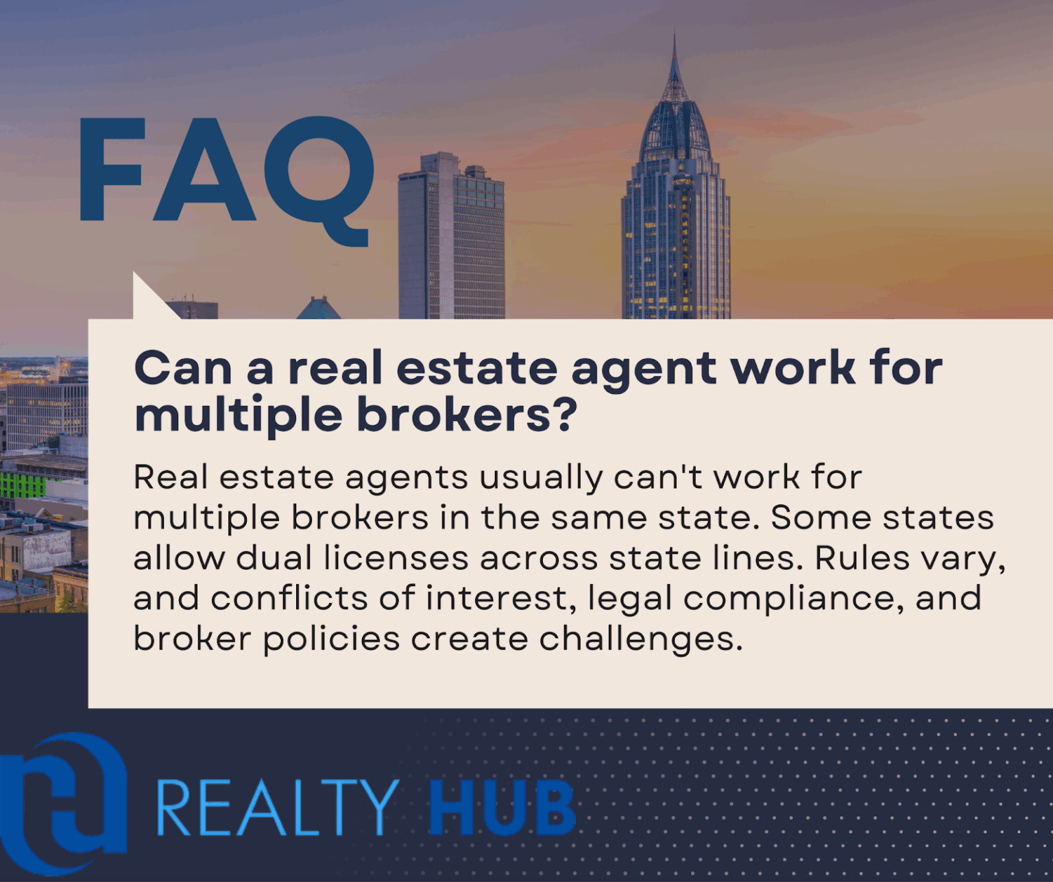 Can A Real Estate Agent Work For Multiple Brokers? – Join Realty Hub