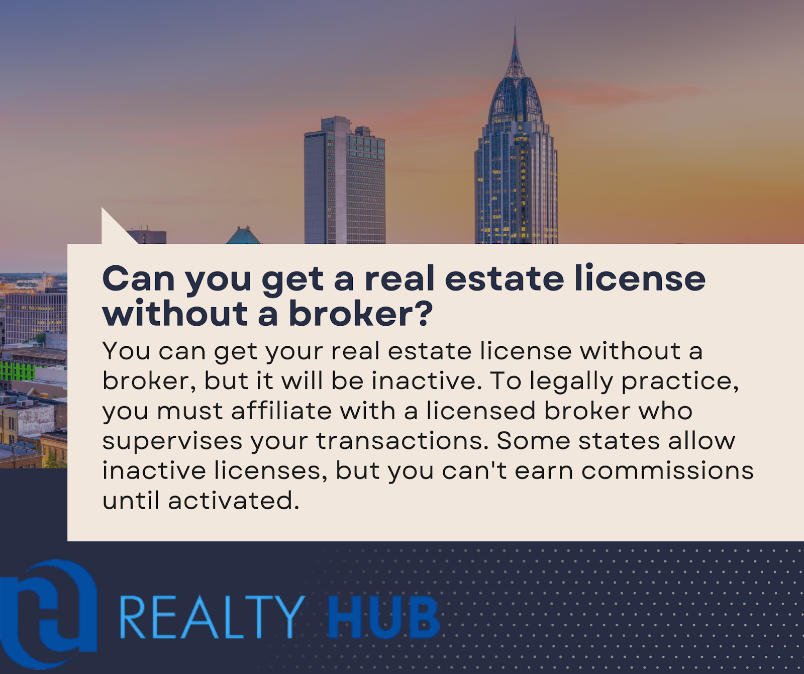Can You Get a Real Estate License Without A Broker? – Join Realty Hub