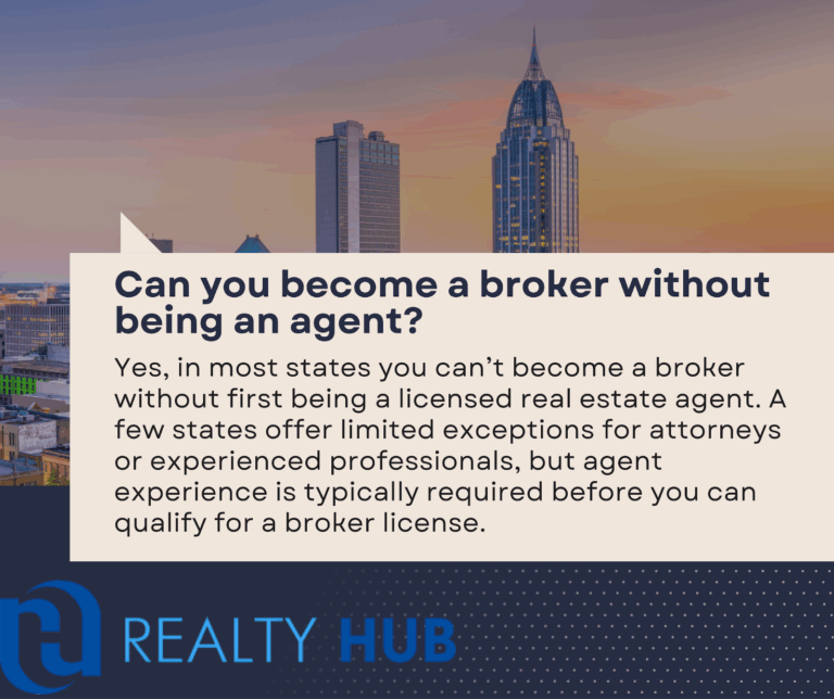 Can You Become a Broker Without Being an Agent? – Join Realty Hub