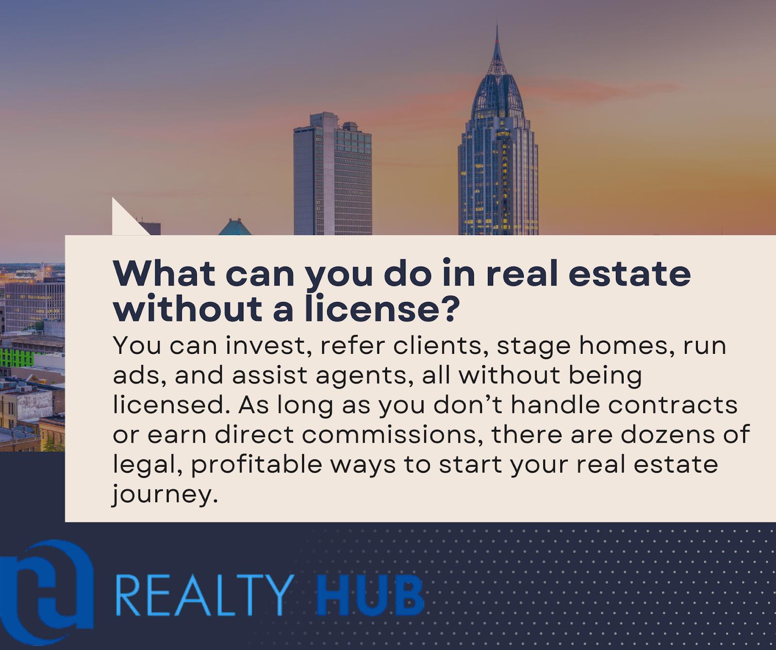 What Can You Do In Real Estate Without A License? – Join Realty Hub